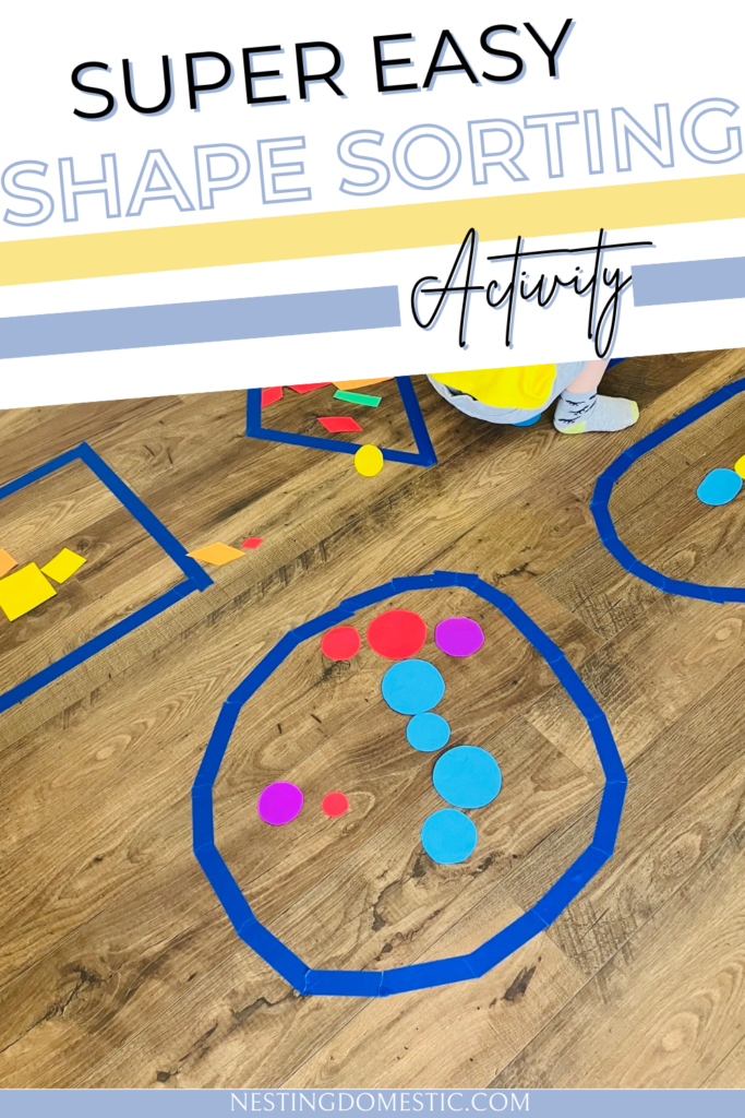 Simple & Fun Shape Sorting Activity for Toddlers - NESTING DOMESTIC