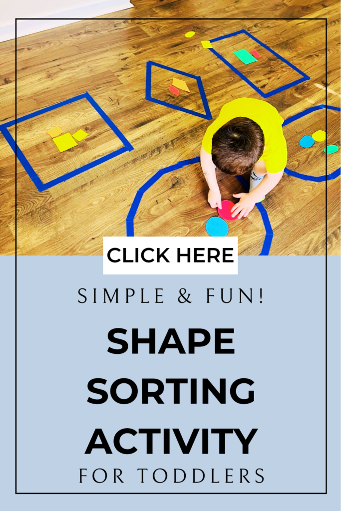 Simple & Fun Shape Sorting Activity for Toddlers - NESTING DOMESTIC